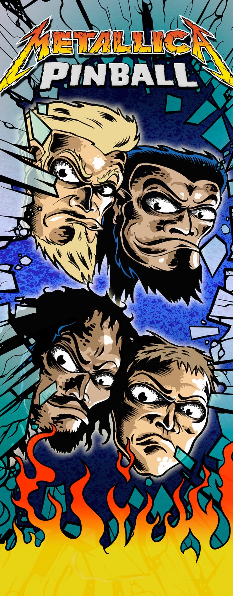 Banner Metallica - Custom Pinball