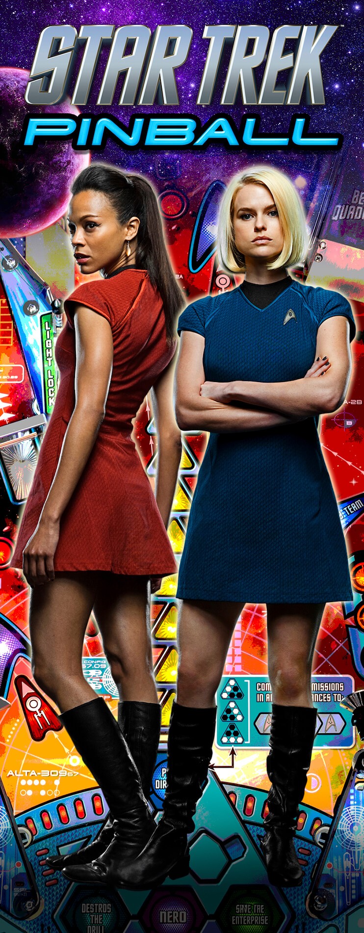 Banner Star Trek Uhura Marcus - Custom Pinball