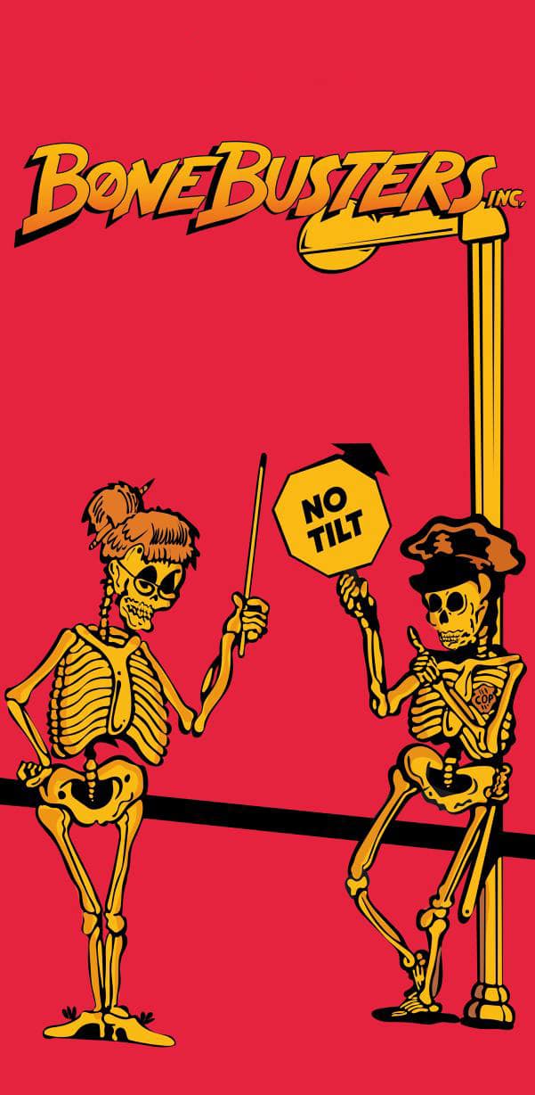 Cover mat Bone Busters No tilt - Custom Pinball