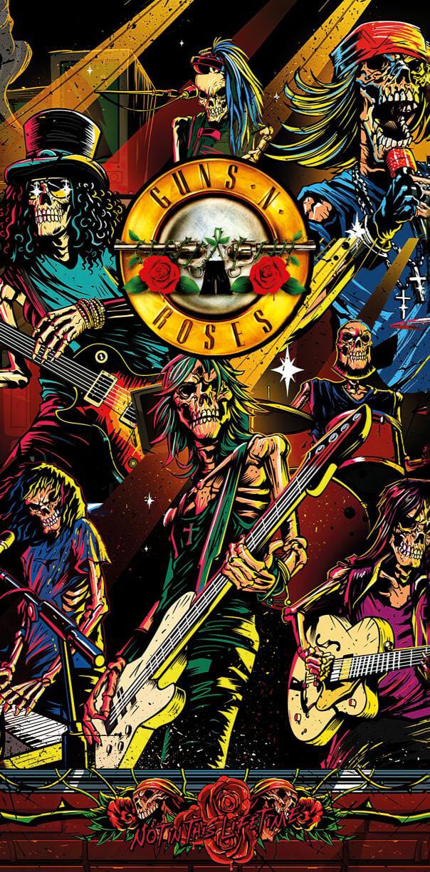 Cover mat Guns’N Roses skell - Custom Pinball