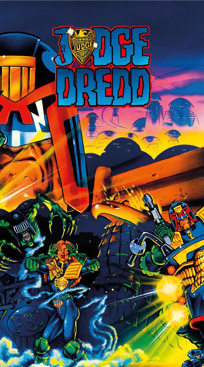 Cover mat Judge dredd comics - Custom Pinball