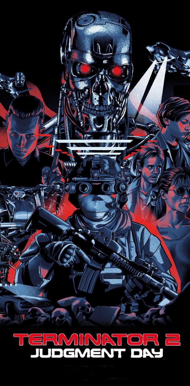 Cover mat Terminator 2 chrome V2 - Custom Pinball