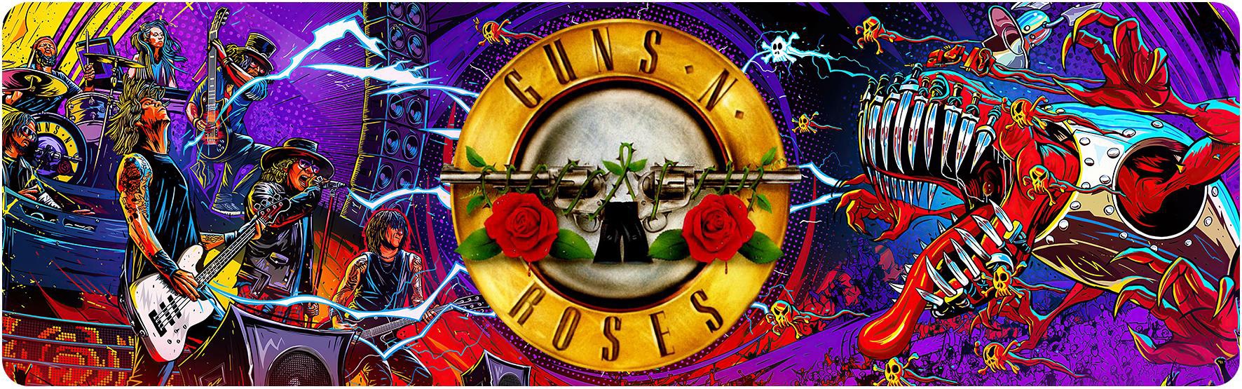 Door plate Guns’N Roses V2 - Custom Pinball