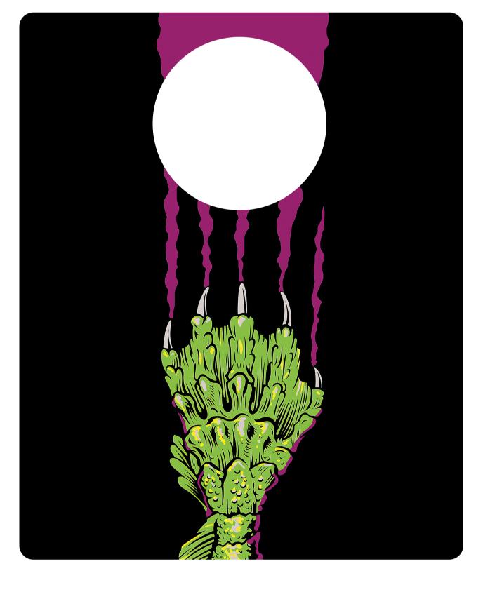 Launcher plate Creature from the black lagoon claw - Custom Pinball