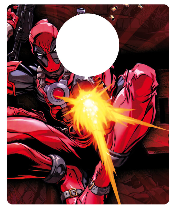 Launcher plate Deadpool 2 - Custom Pinball