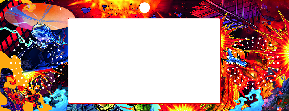 Panel Godzilla pro - Custom Pinball