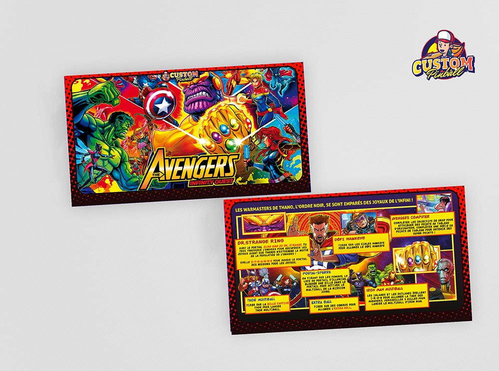 Rules cards Avengers infinity quest - Custom Pinball