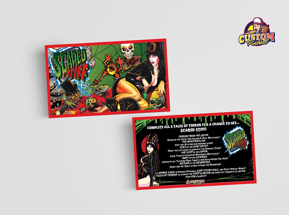 Rules cards Scared stiff - Custom Pinball