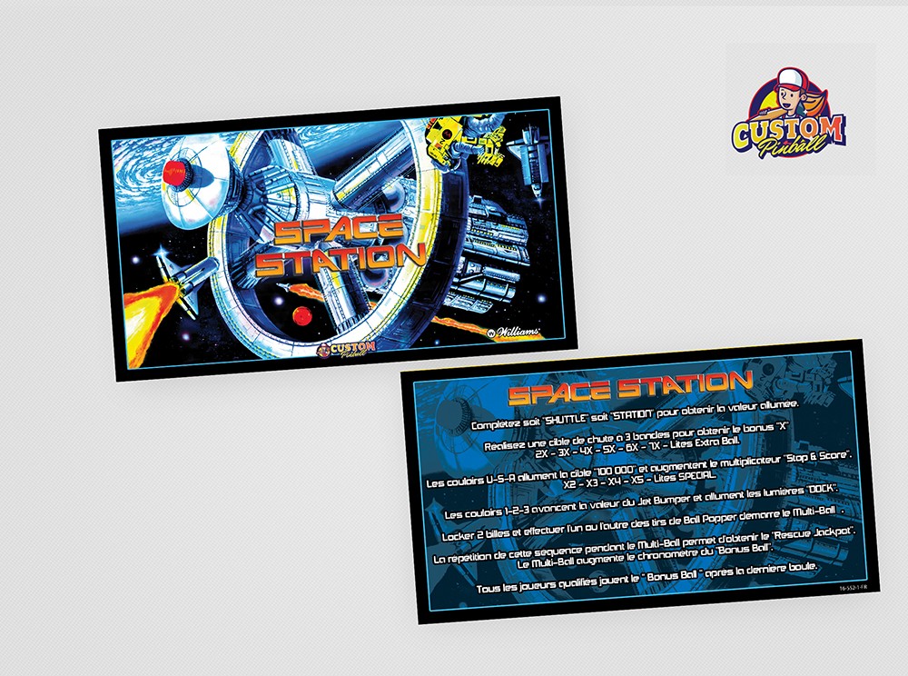 Rules cards Space Station - Custom Pinball