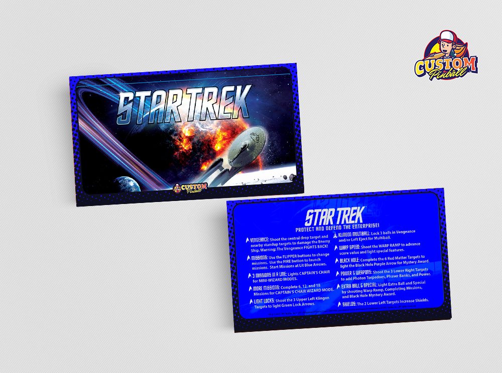 Rules cards Star trek - Custom Pinball