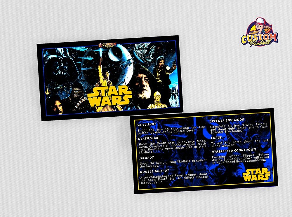 Rules cards Star Wars - Custom Pinball