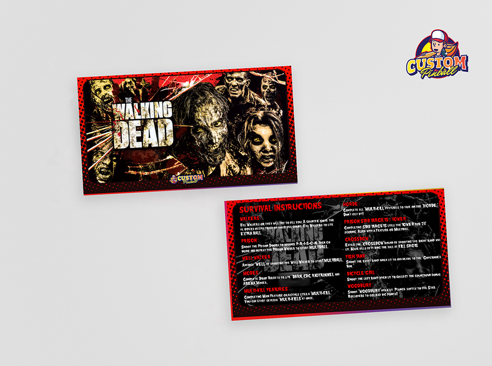 Rules cards The Walking Dead - Custom Pinball