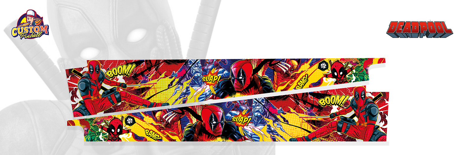 Side art Deadpool - Custom Pinball