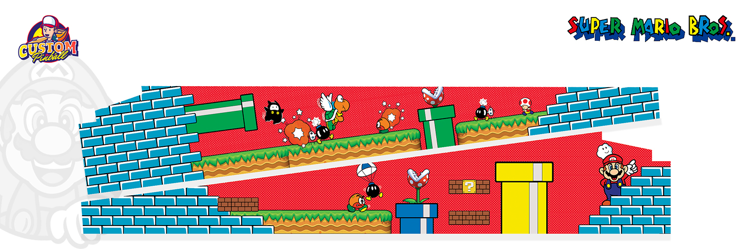 Side art Super Mario bros - Custom Pinball