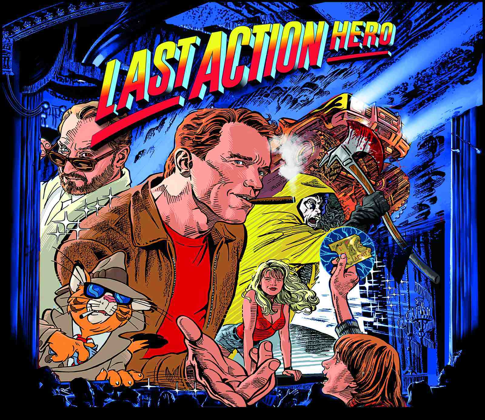 Translite Last action hero - Custom Pinball