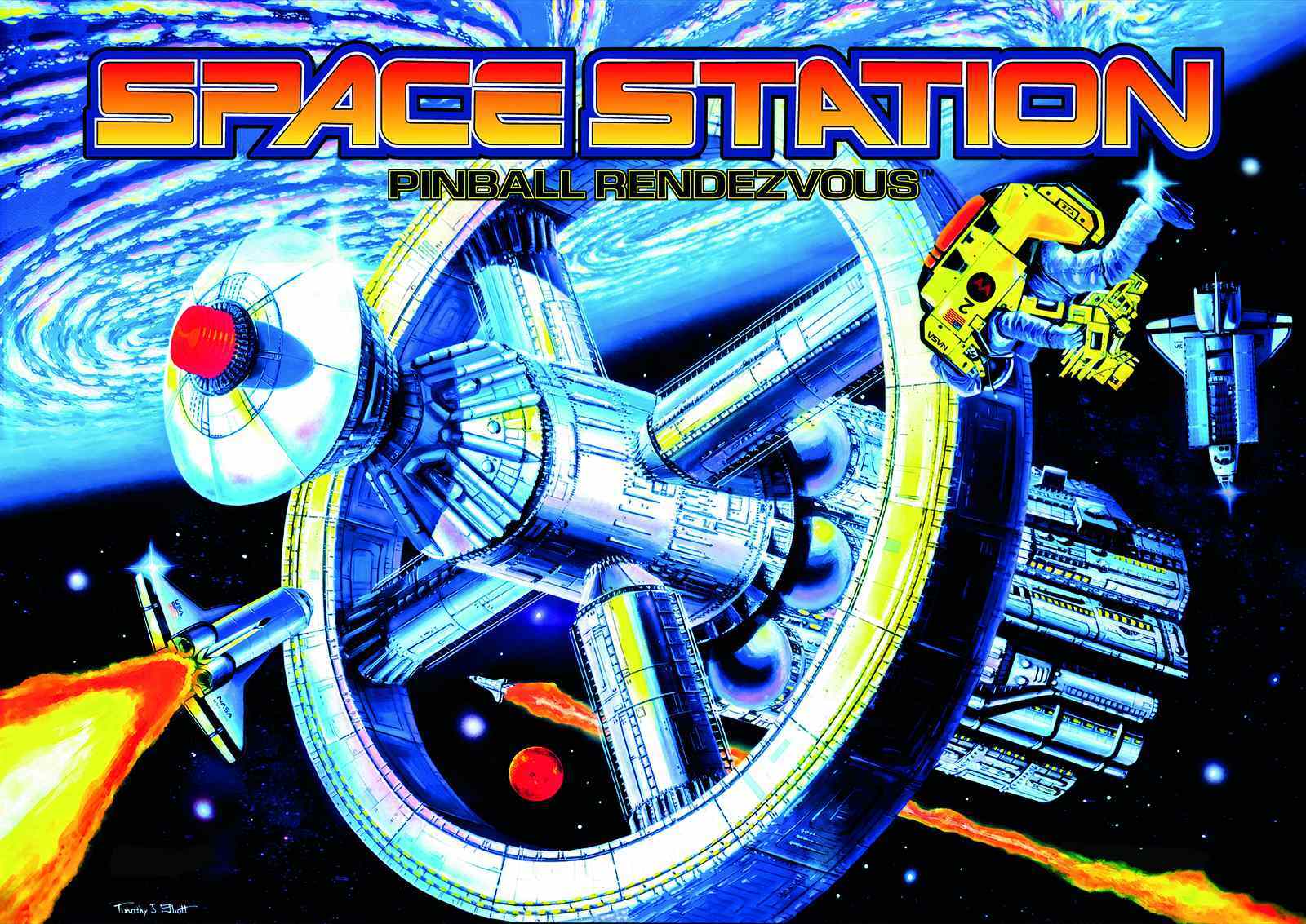 Translite Space station - Custom Pinball