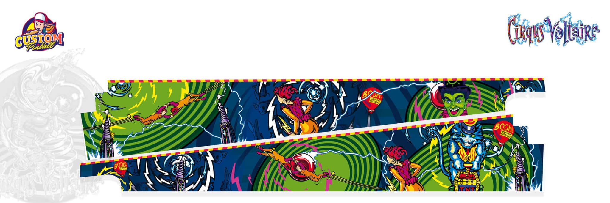 Custom Pinball : Side art, decals de caisse et tapis de flippers