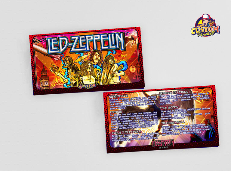Rules cards Led Zeppelin - Custom Pinball