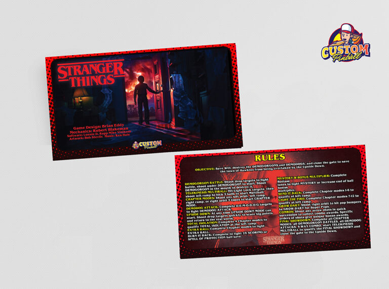Cartes Stranger Things Will - Custom Pinball