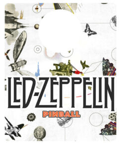 Launcher plate Led Zeppelin white - Custom Pinball