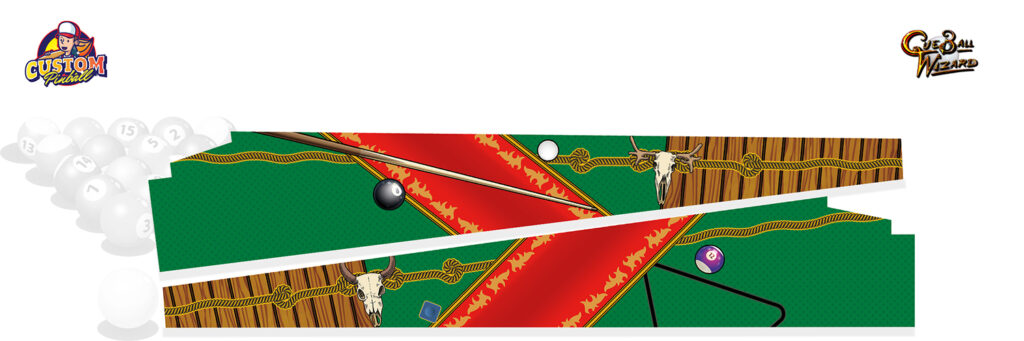 Side art Cueball wizard - Custom Pinball