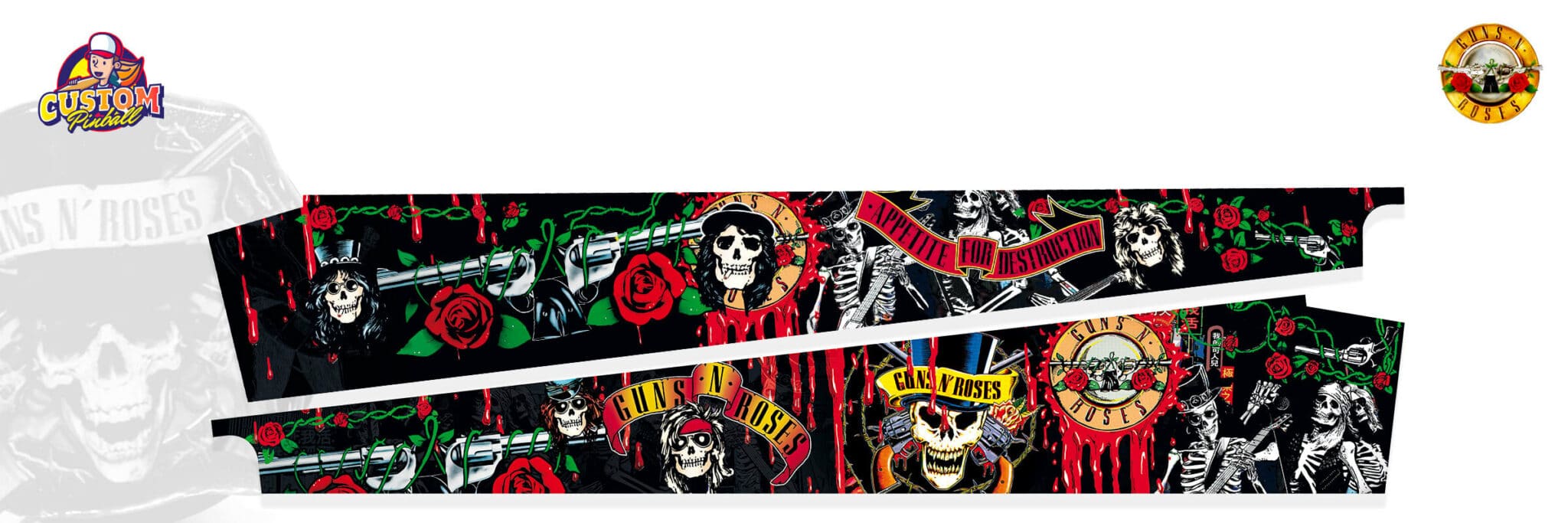 Custom Pinball : Side art, decals de caisse et tapis de flippers