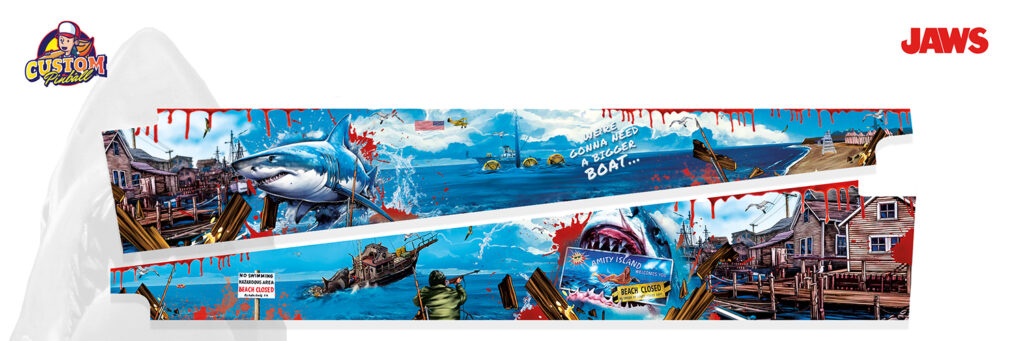 Side art Jaws - Custom Pinball