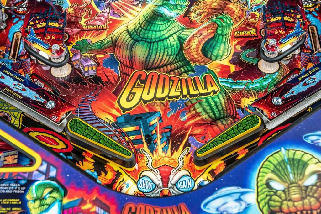 Stickers finger Godzilla reptile - Custom Pinball
