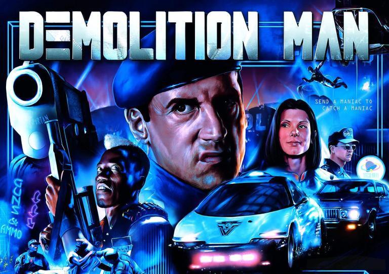 Translite Demolition man v3 - Custom Pinball