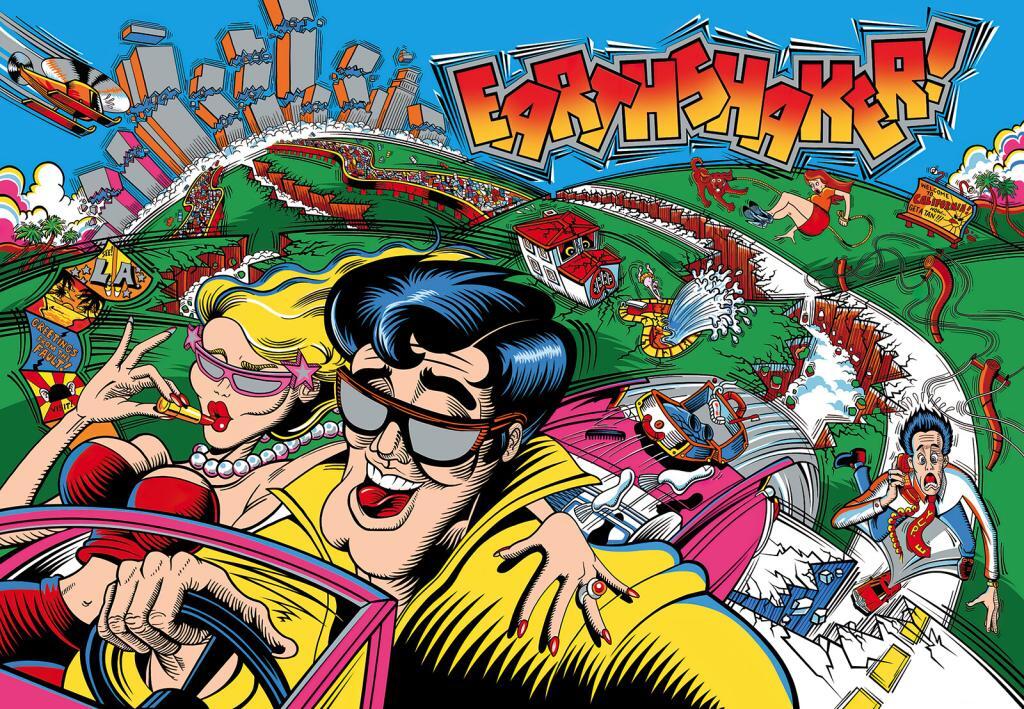 Translite Earthshaker - Custom Pinball