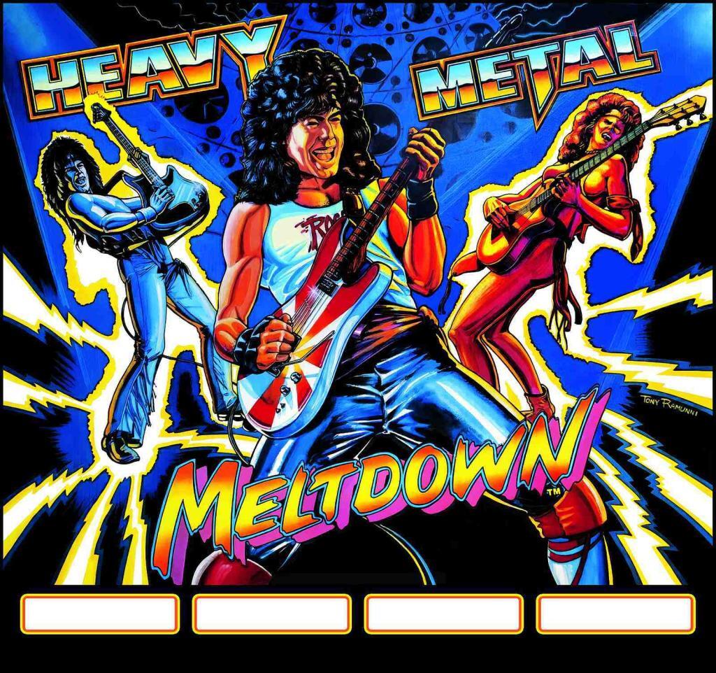 Pinball Translite Heavy metal – Backglass Replacement