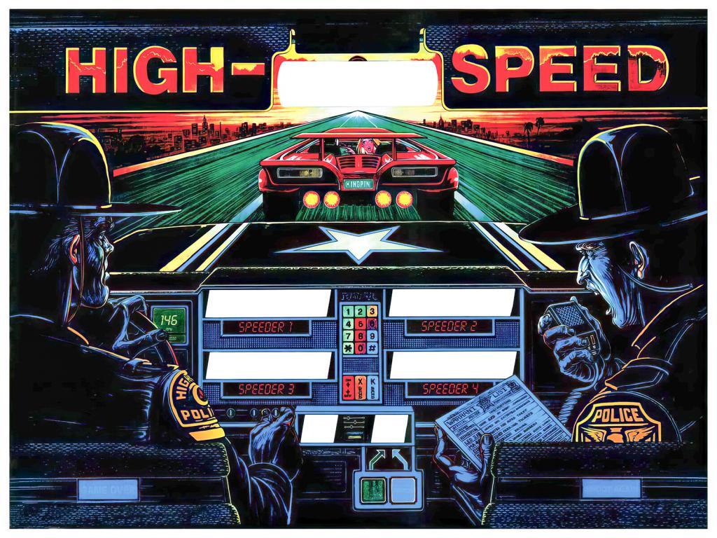 Translite High speed - Custom Pinball