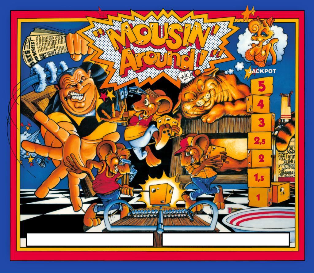 Translite Mousin around - Custom Pinball