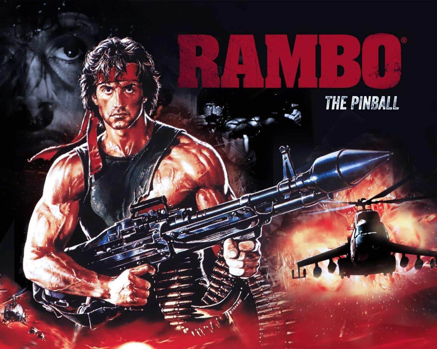 Translite Rambo - Custom Pinball
