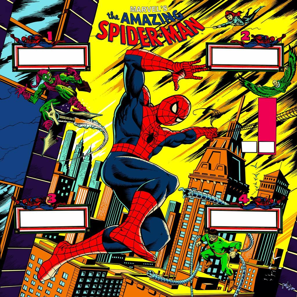 Translite Spiderman - Custom Pinball